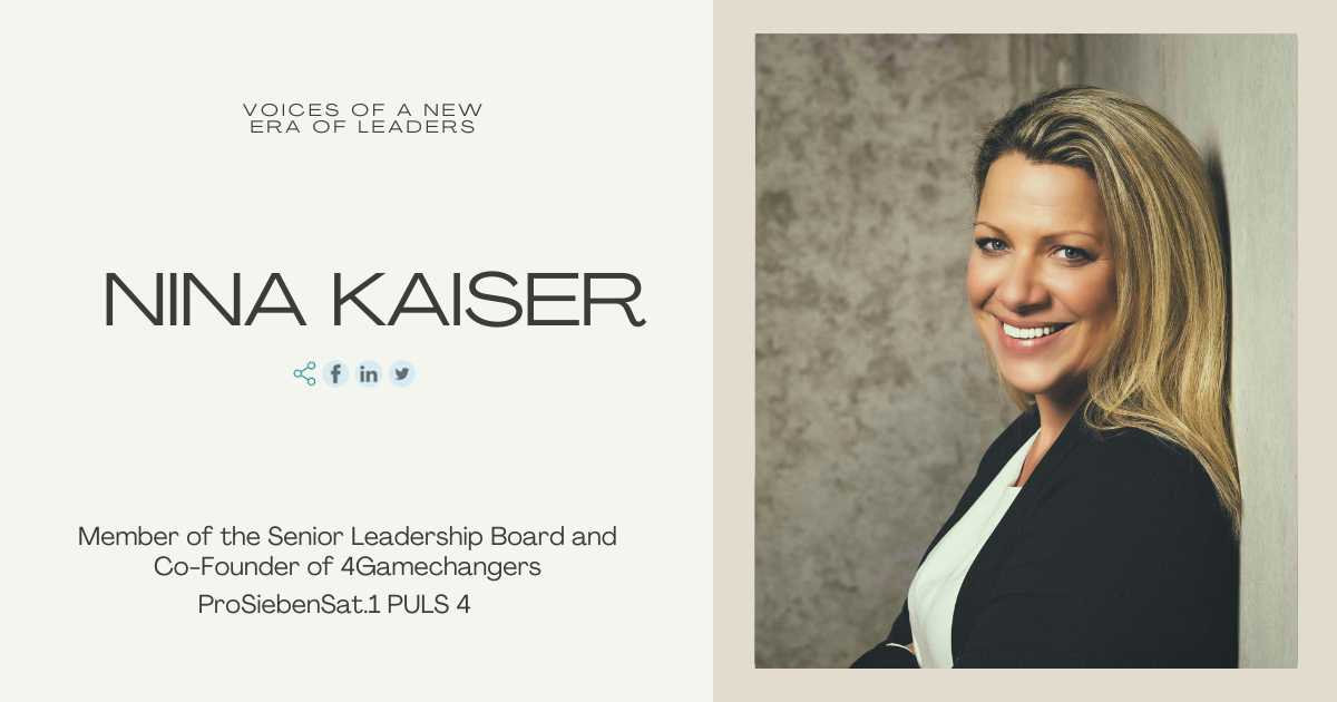 Nina Kaiser as a voice for a new era of leaders